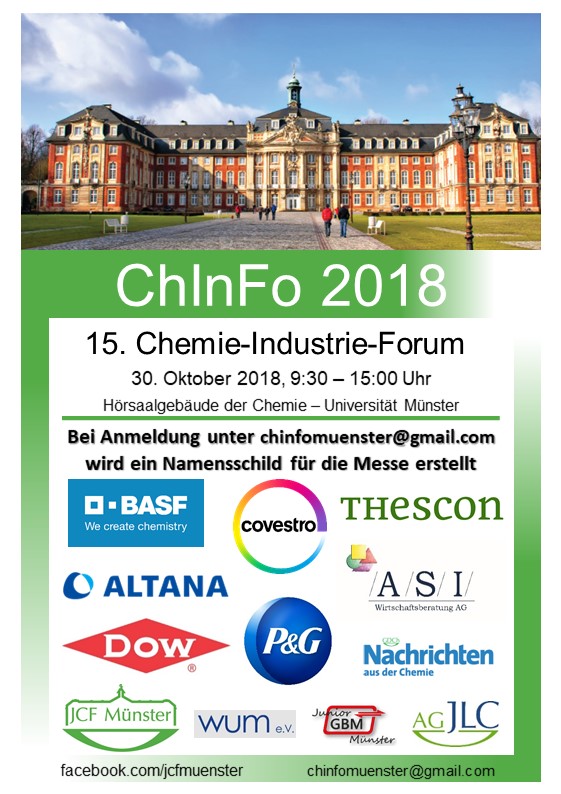 ChInFo Münster 2018 – Wirtschaftschemiker Münster